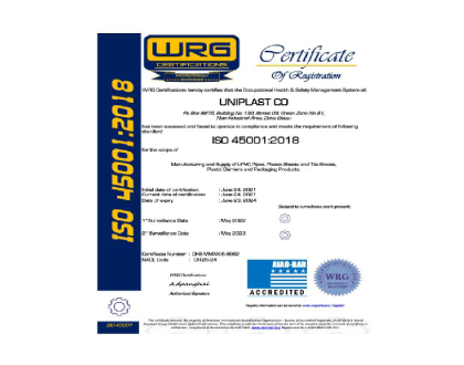 Uniplast Manufacturer And Supplier Of Plastic Products